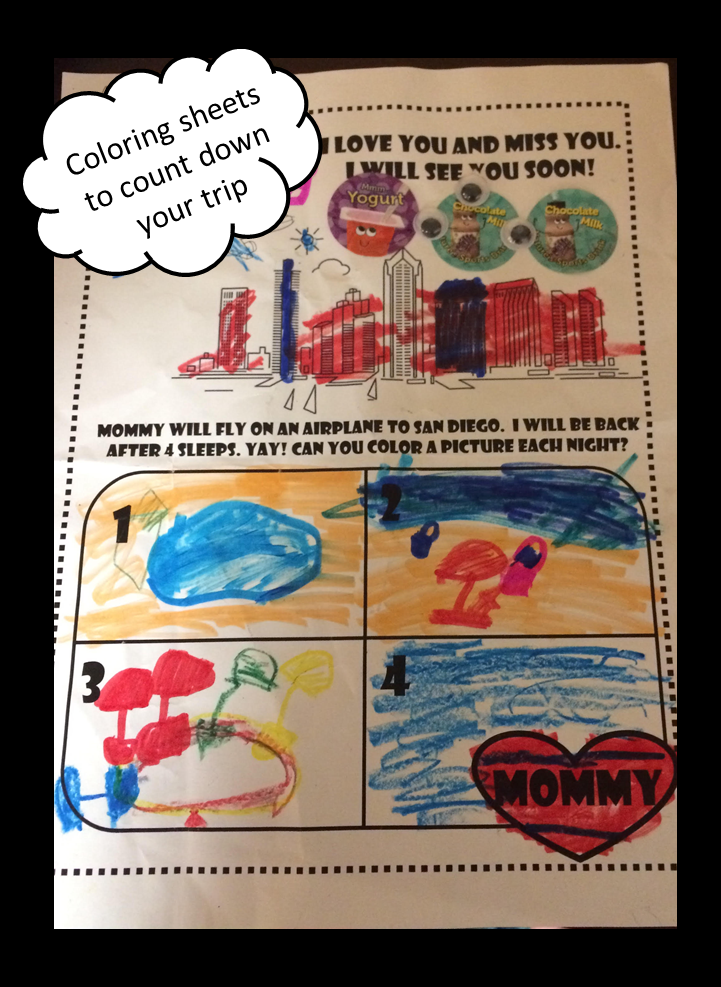 Staying connected during work travel with coloring sheets – The Mom Plus